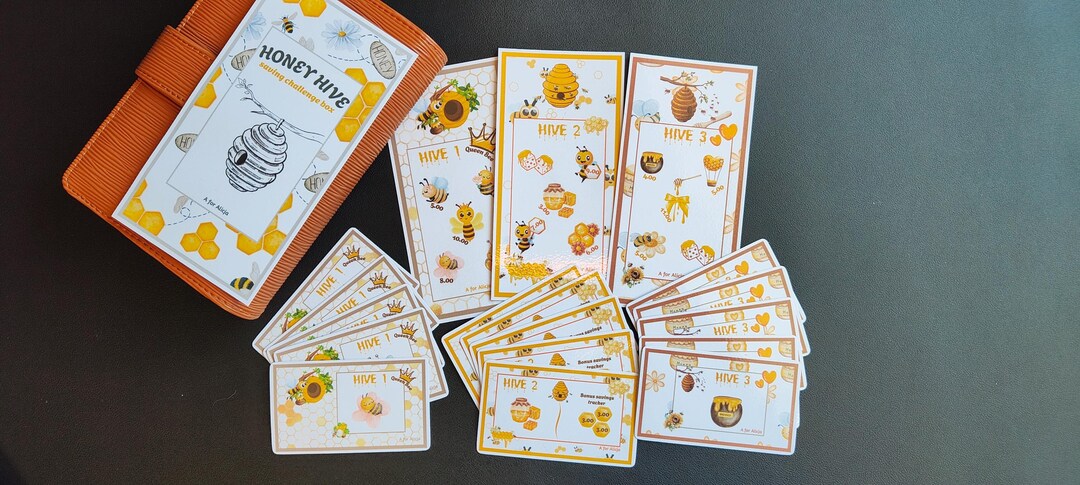 PDF Honey Hive Box Saving Challenge | Bundle of 40 | Digital Download ...