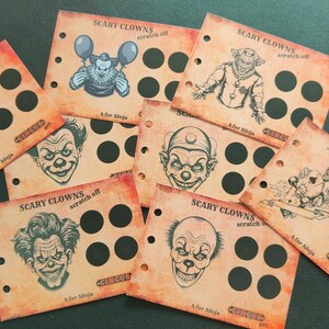 Scary Clowns Cards PDF File | CIRCUS BOX Add on | Low Income Saving ...