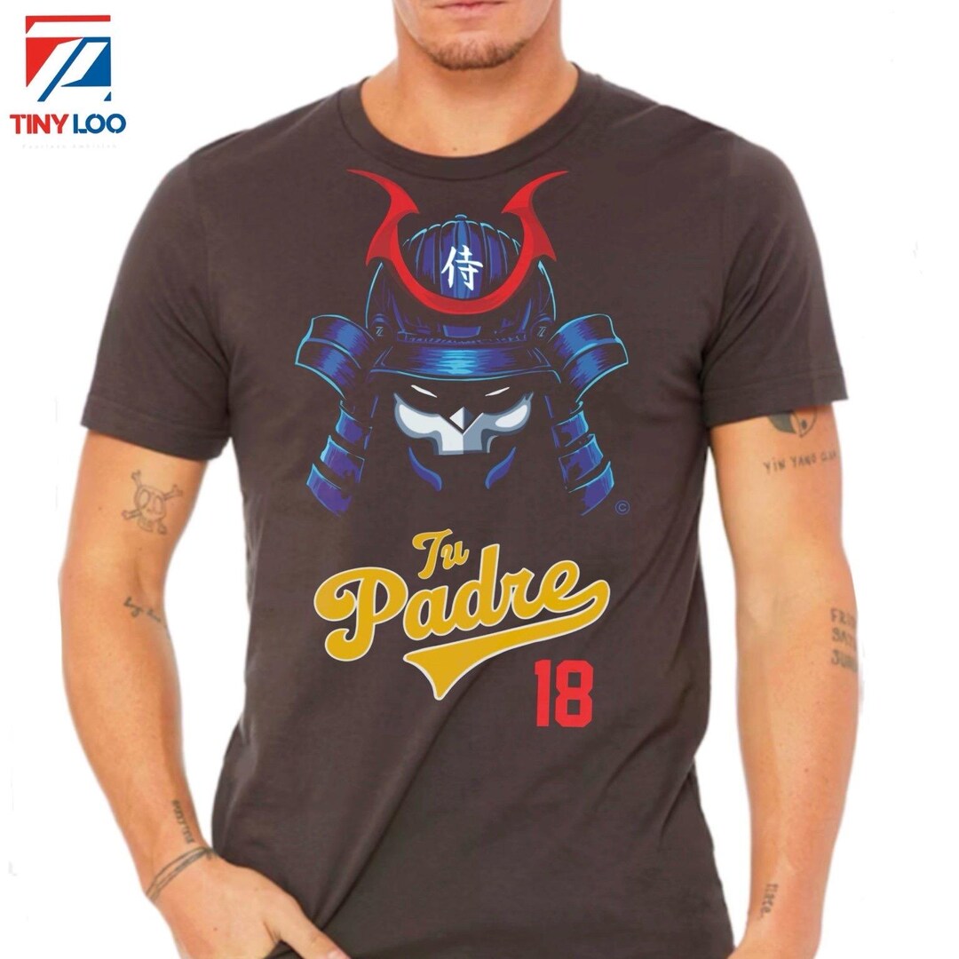 Yama Tu Padre Yoshi Yamamoto Samurai LA Dodgers Pitcher Brown Graphic ...