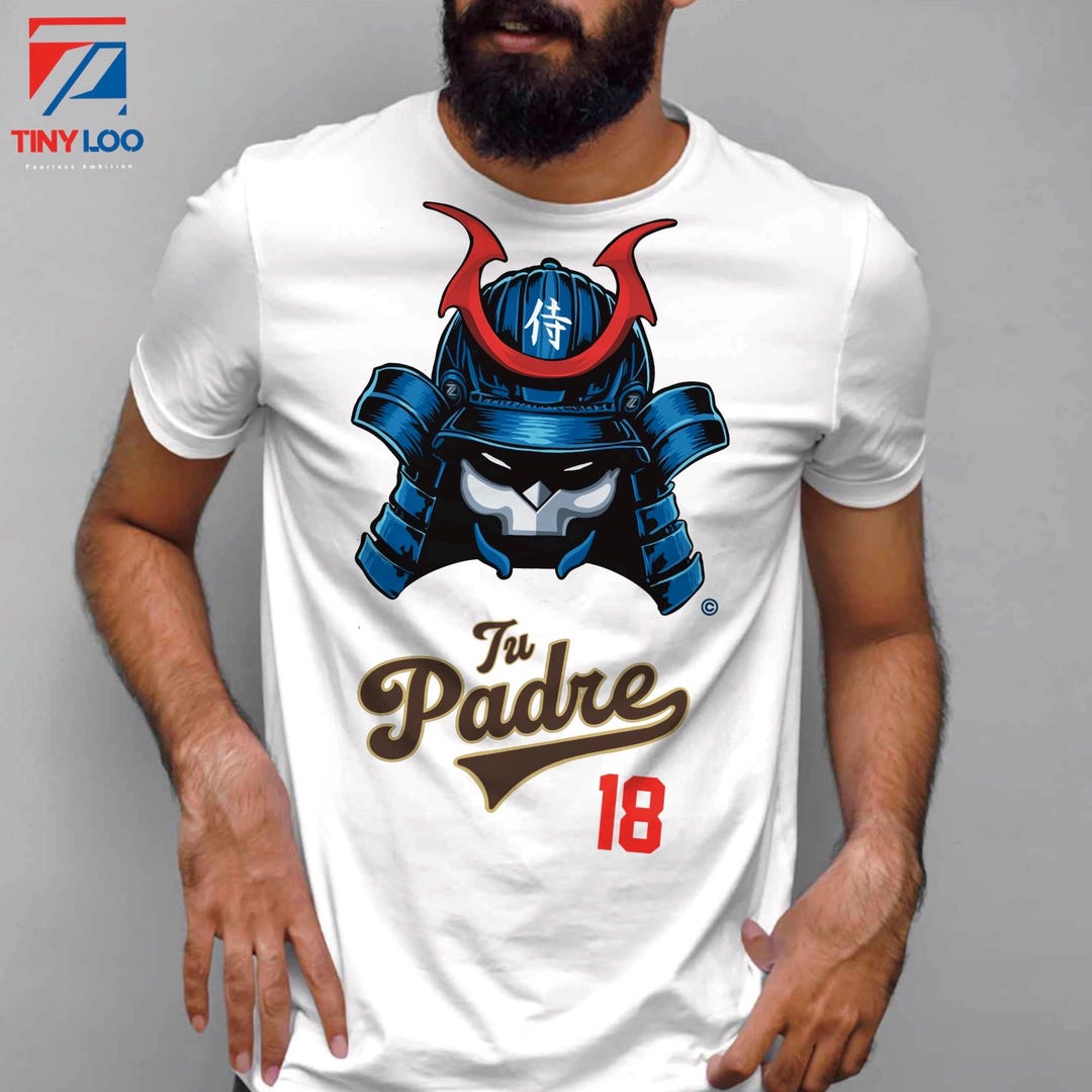 Yama Tu Padre Yoshi Yamamoto Samurai LA Dodgers Pitcher White Graphic ...