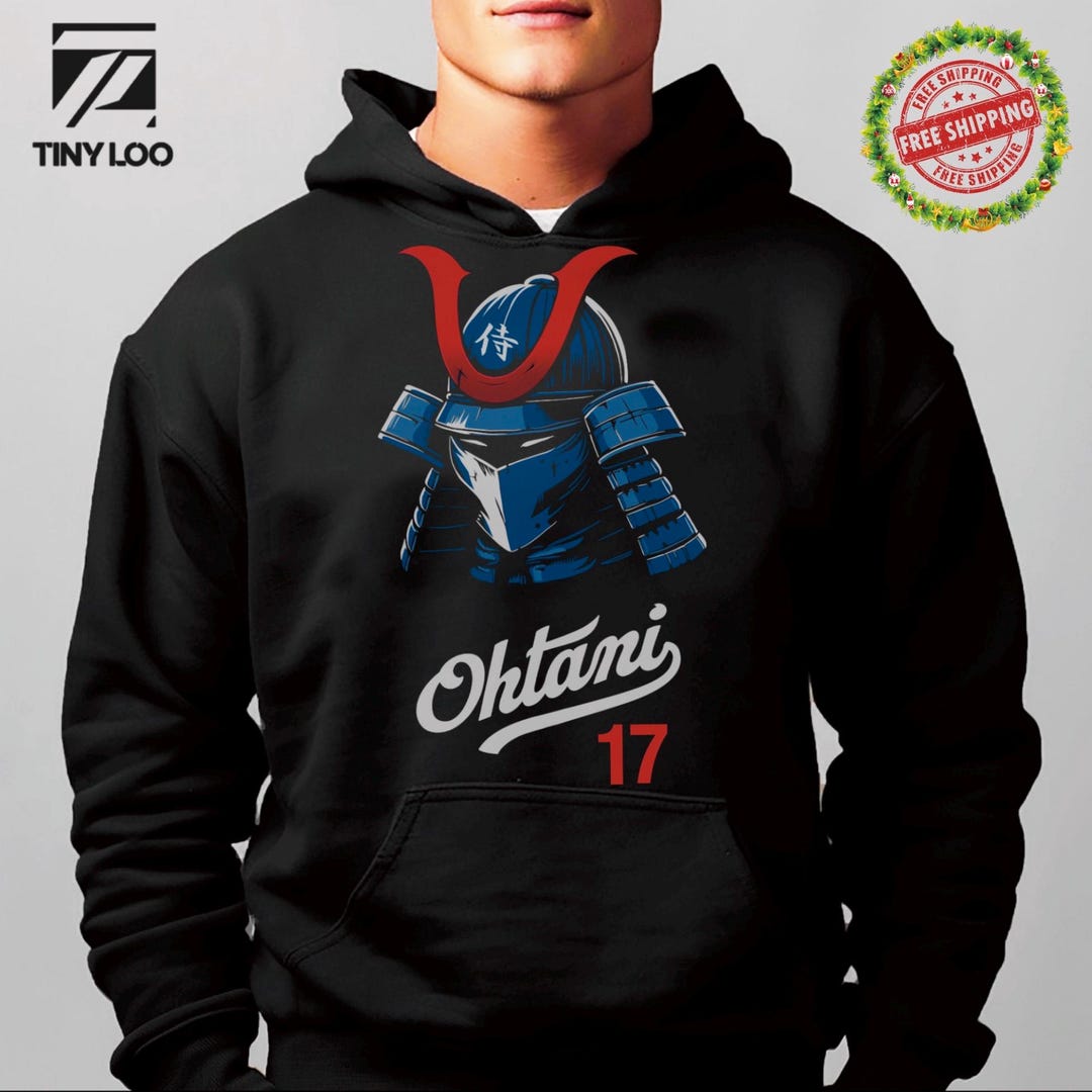 Shohei Ohtani Samurai LA Dodgers Battle Pullover Hoodie, Xmas Gift Los ...