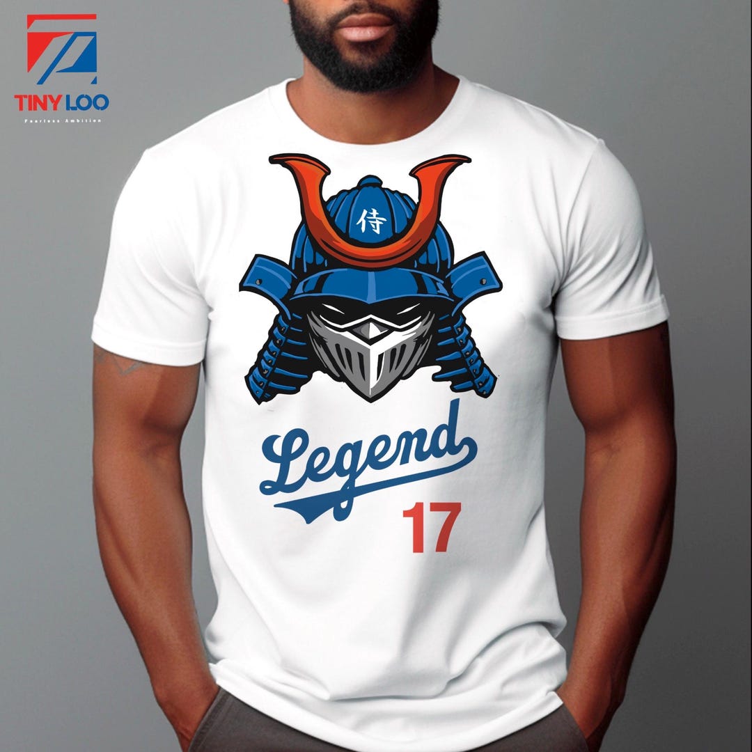 Shohei Ohtani Legend Samurai LA Dodgers White Tee, Gift for Los Angeles ...