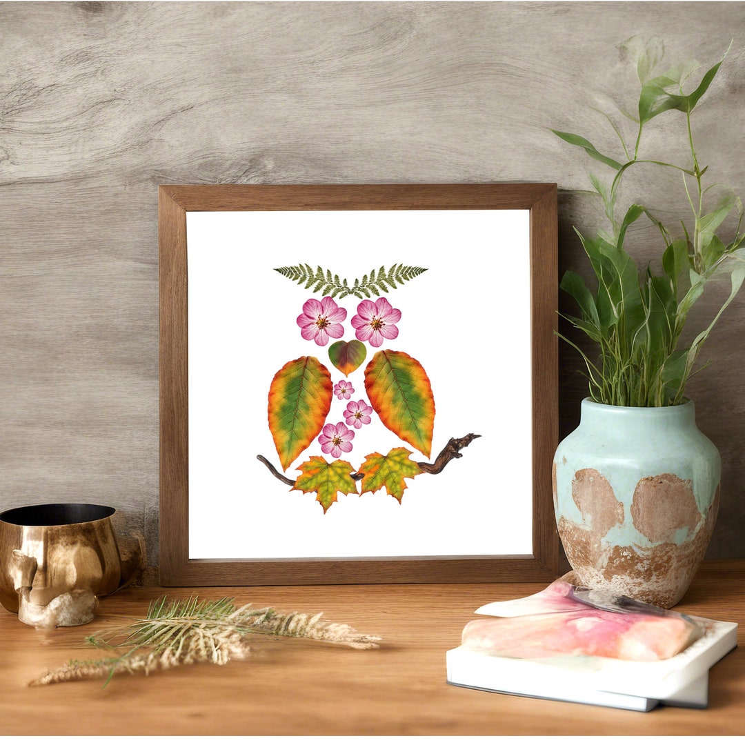 Pressed Pink Blossom Flowers Printable Wall Art Decor Pressed Flowers ...
