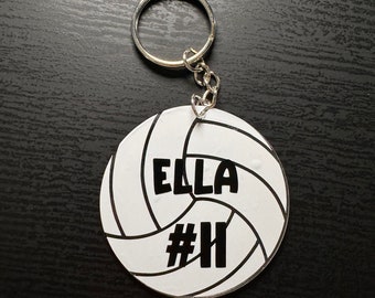 Custom Volleyball Bag Tag With or Without Ribbon. - Etsy