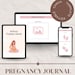 40 Weeks Pregnancy Journal, Pregnancy Planner Printable, Printable ...