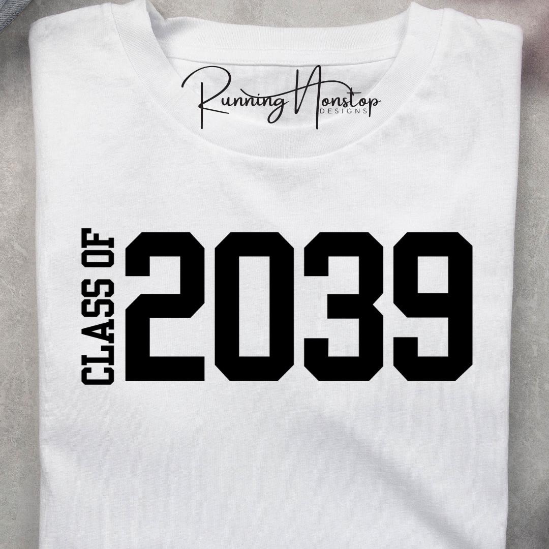 Class of 2039 Bundle PNG PDF First Day of School Shirt 8 COLORS - Etsy