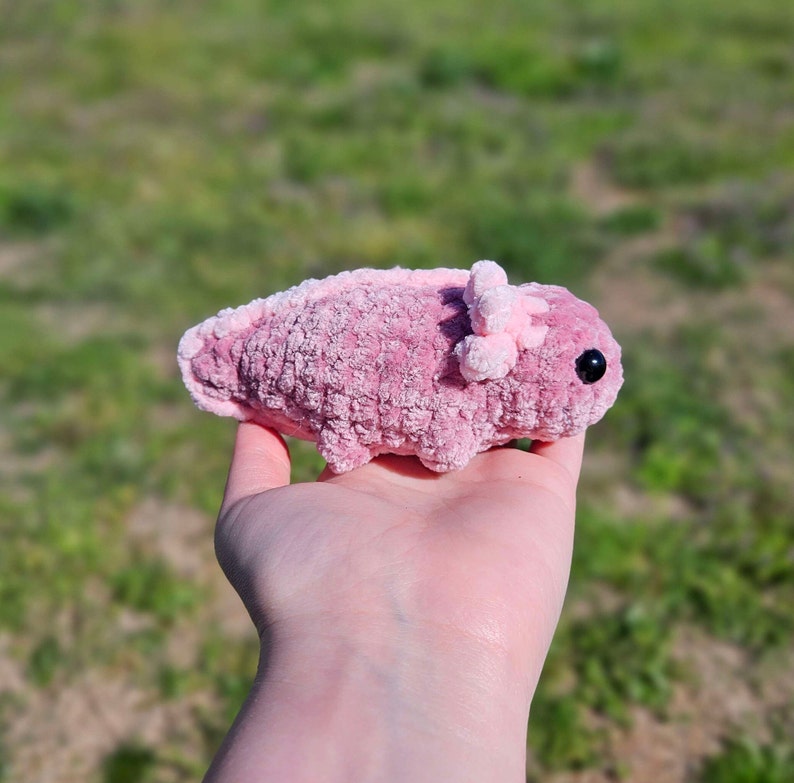 Crochet Axolotl Plush Handmade Custom Baby Axolotl Cute Gift Amigurumi ...