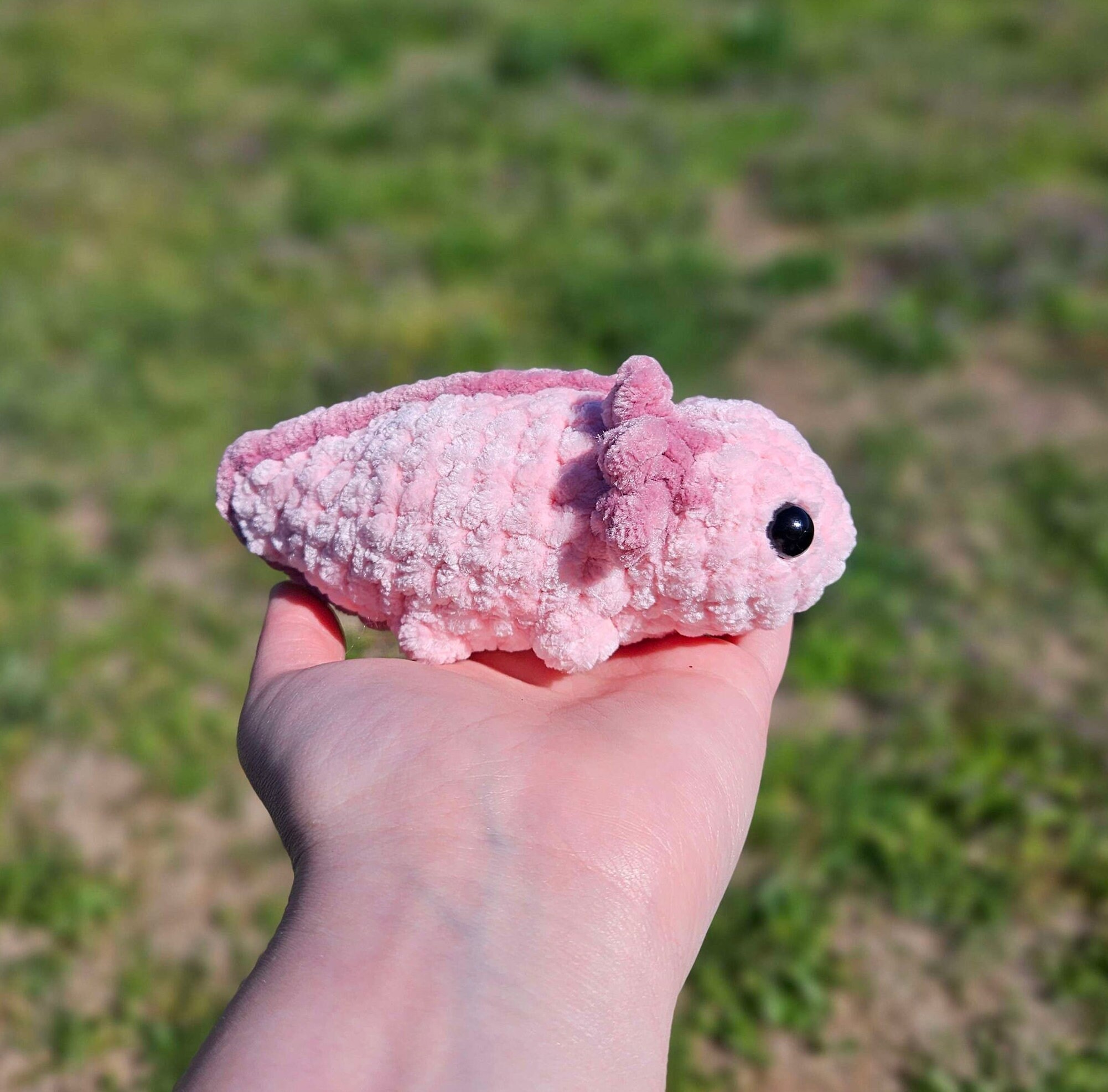 Crochet Axolotl Plush Handmade Custom Baby Axolotl Cute Gift Amigurumi ...