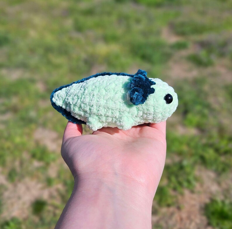 Crochet Axolotl Plush Handmade Custom Baby Axolotl Cute Gift Amigurumi ...