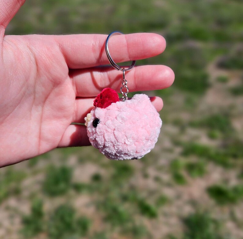 Crochet Chicken Keychain | Keyring | Handmade | Custom | Baby Chicken ...