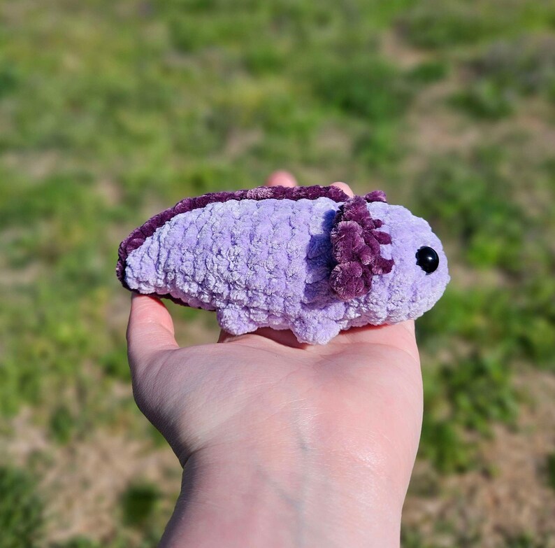 Crochet Axolotl Plush Handmade Custom Baby Axolotl Cute Gift Amigurumi ...