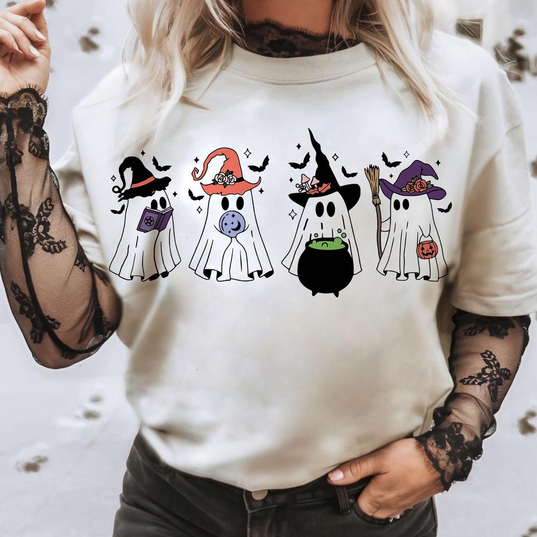 Witch Ghosts Png, Halloween Ghosts Png, Cute Ghost Png, Halloween Witch ...