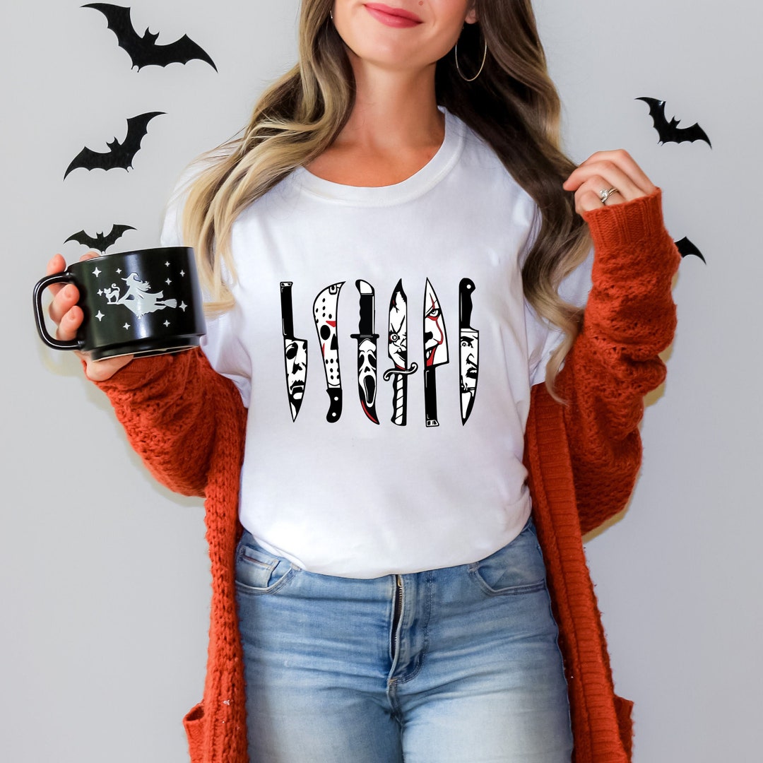 Horror Movie Knives Shirt, Halloween Horror Shirt, Halloween Knives ...