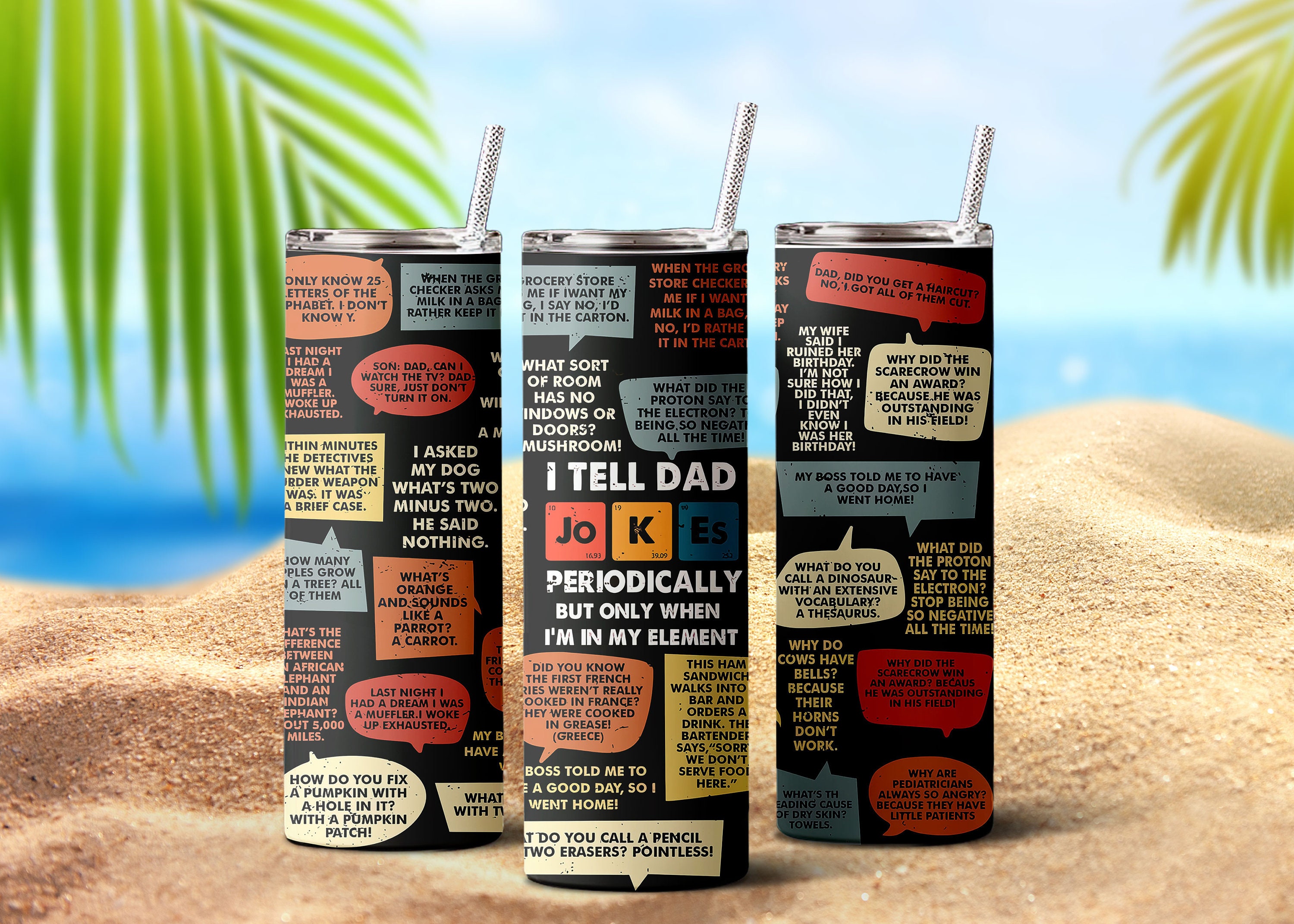 Funny Dad Joke Tumbler, 20oz Skinny Tumbler Png, Father Day Png, Joke ...