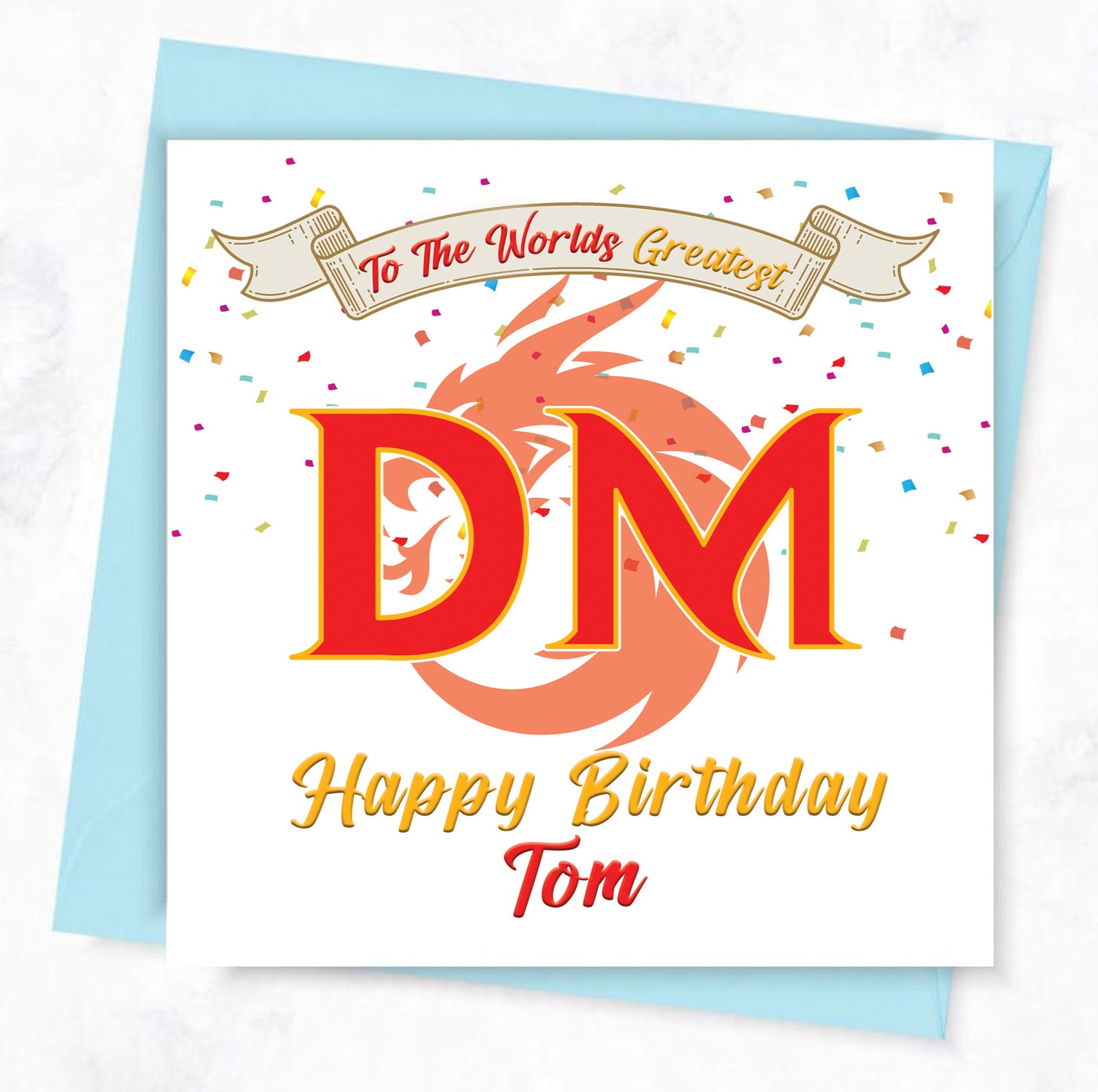 World's Greatest DM Card | DM Birthday Card | Birthday Card | DND ...