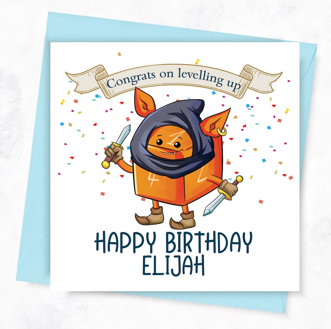 Goblin Rogue Birthday Card | RPG Birthday Card | Birthday Card | Role ...