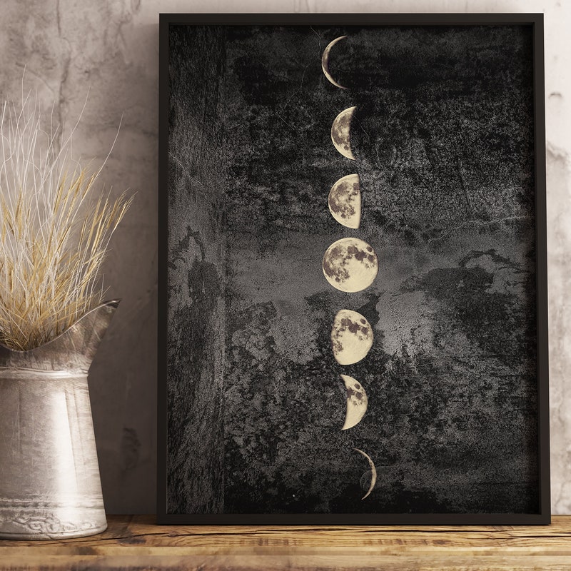 Moon Art - Etsy