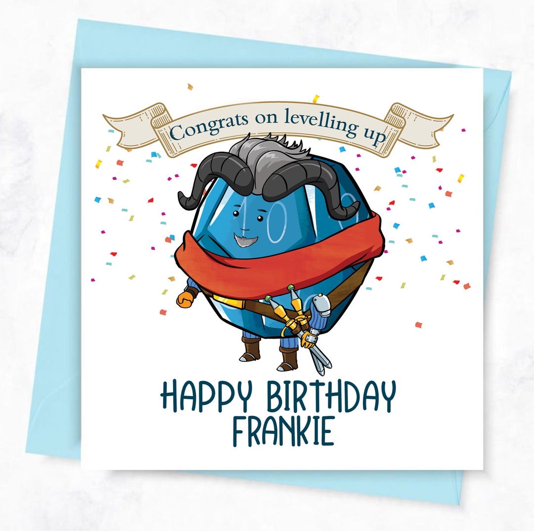 Devil Birthday Card RPG Birthday Card Birthday Card Fantasy Birthday ...