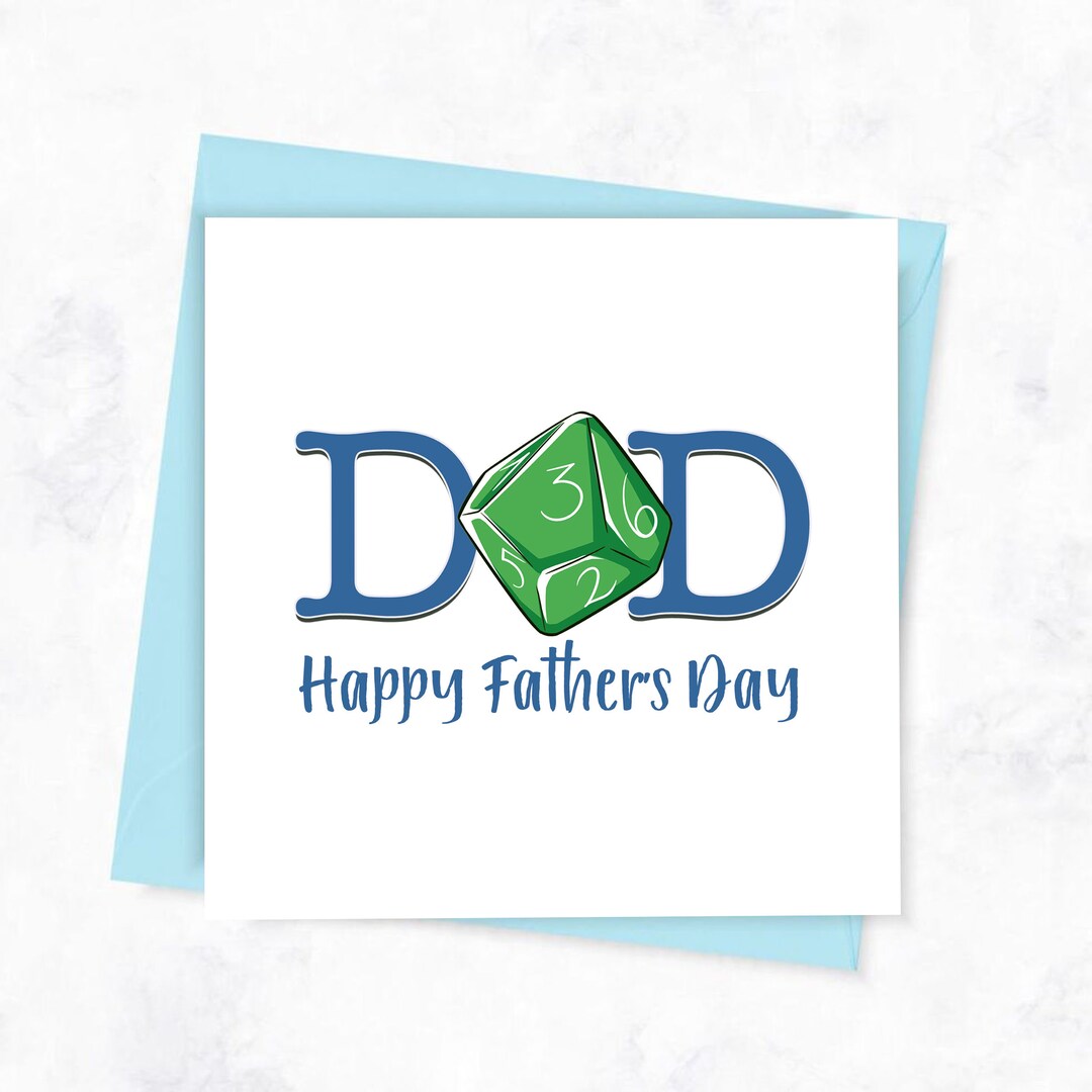 Fathers Day Card | RPG Gift Card | Fantasy Fathers Day Card ...