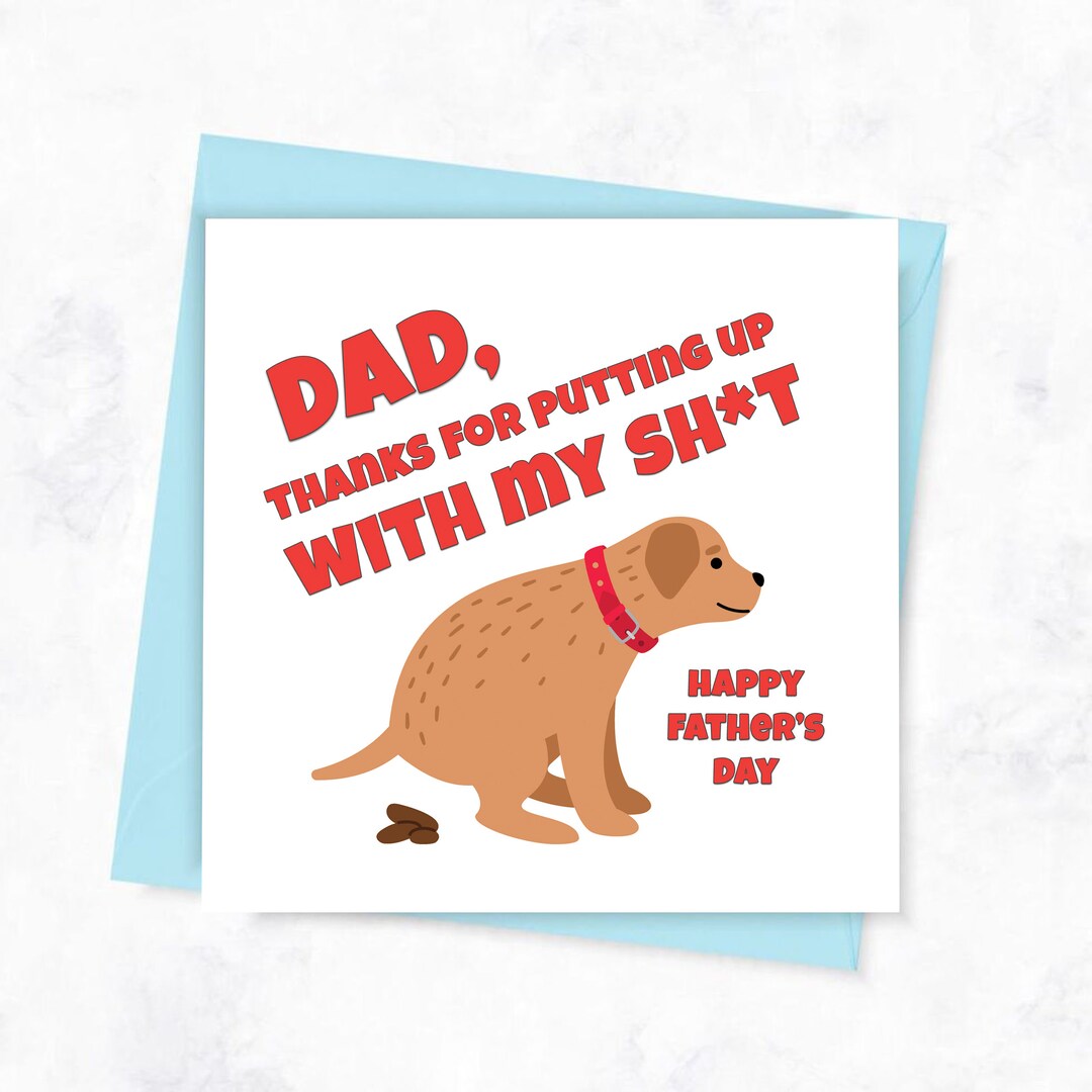 Funny Fathers Day Card Fathers Day Card Novelty Greetings Card Fun ...