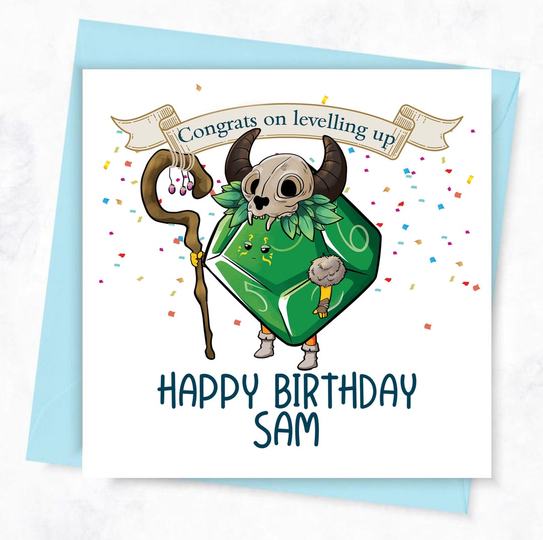 Druid Birthday Card RPG Birthday Card Birthday Card Role Play Birthday ...