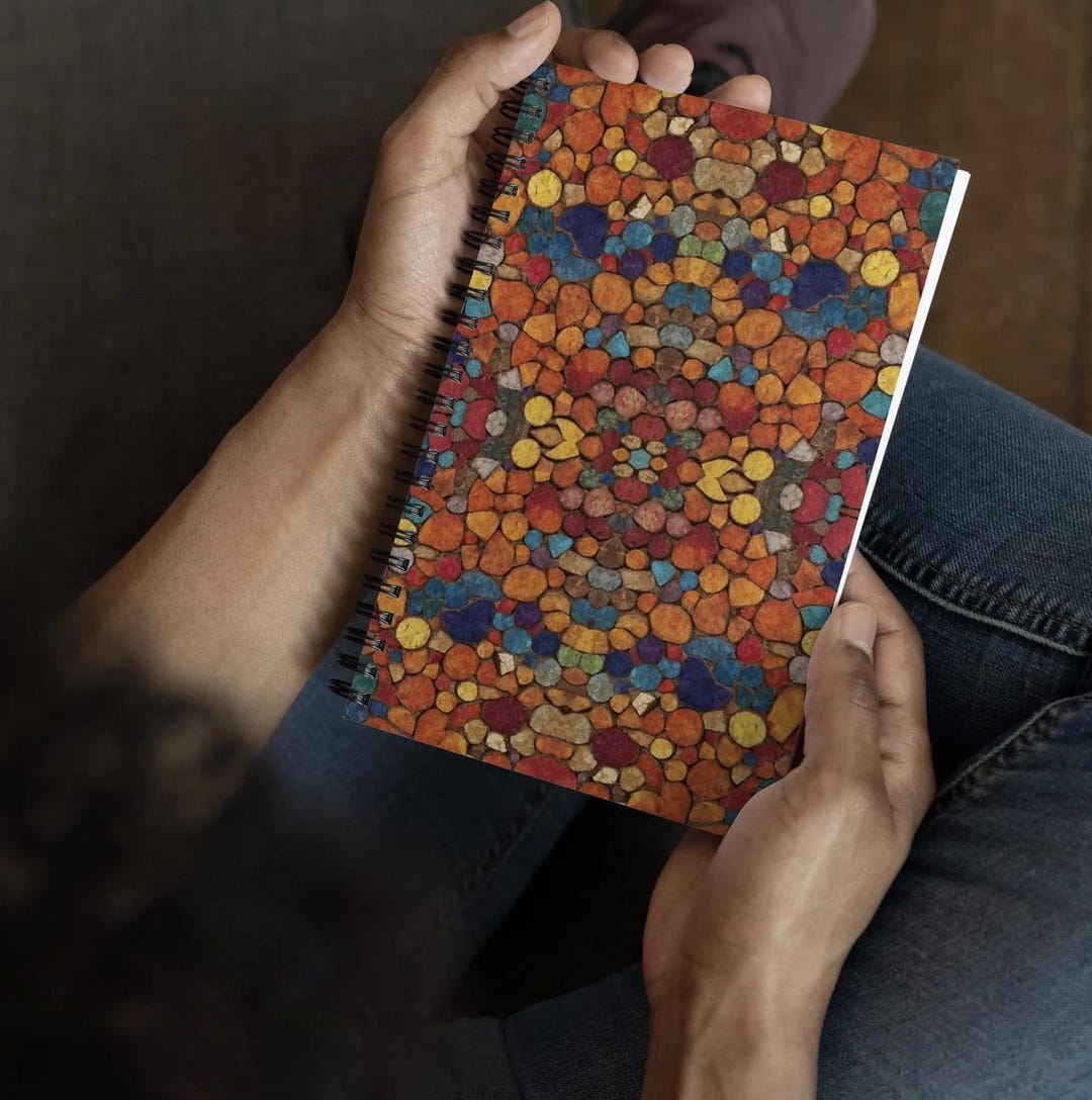 Colorful Pebble Mosaic Journal - Etsy