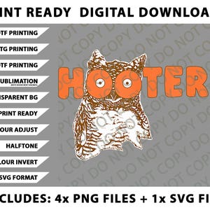 Hooters Retro Logo Png Bundle, SVG Files, Digital Downloads - Etsy