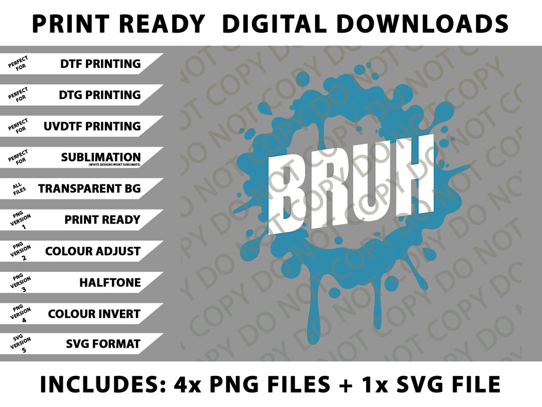 Bruh Slang Funny Meme Saying Teens Meme Shirt Bruh Png Bundle, SVG ...
