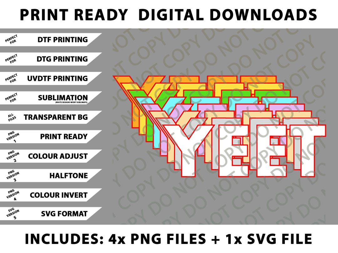 Funny Yeet Dank Meme Video Game Lover Viral Phrase Gift Png Bundle, SVG Files, Digital Downloads ...