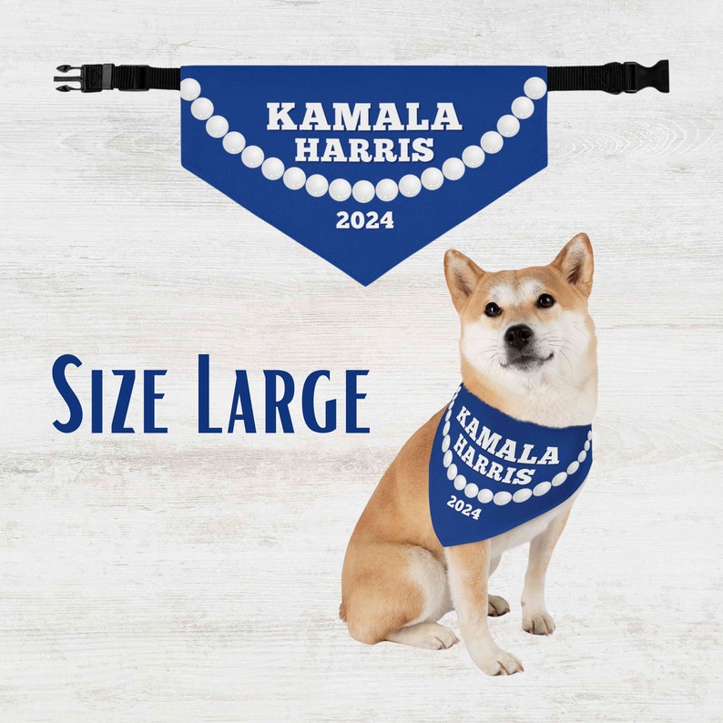 Kamala Harris Dog Bandana Kamala Harris 2024 Pet Democrat 2024 Harris ...