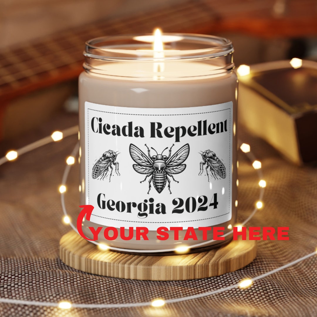 Custom Candle Cicada Repellent Funny Candle 2024 Cicadas Entomology ...