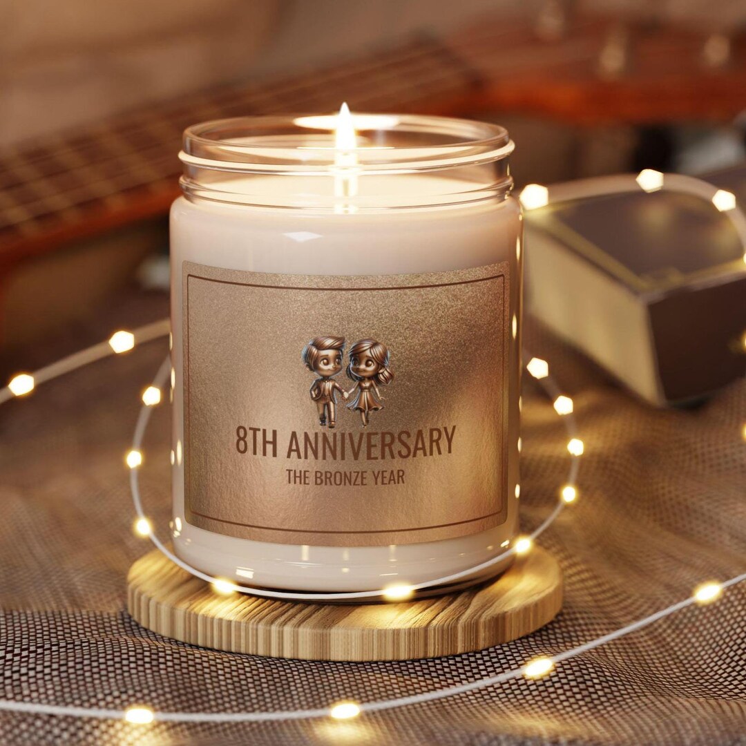 8th Bronze Wedding Anniversary Candle Eighth Bronze Anniversary Eighth ...