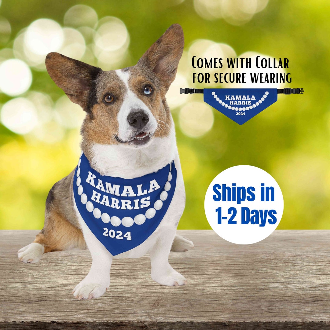 Kamala Harris Dog Bandana Kamala Harris 2024 Pet Democrat 2024 Harris ...