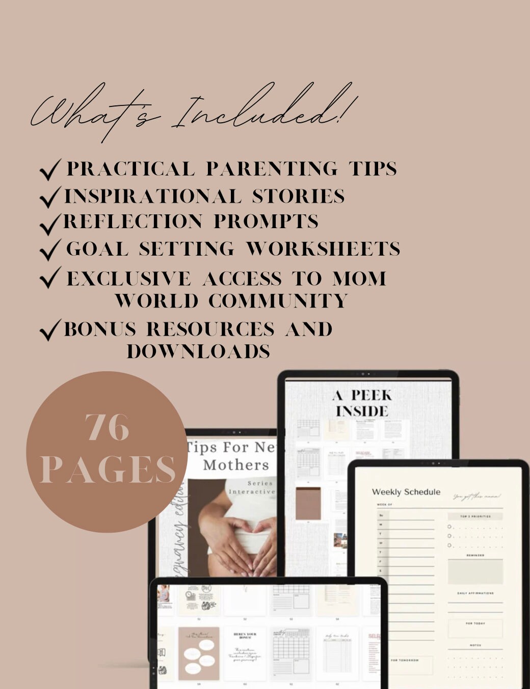 Tips for New Mothers- Pregnancy Edition - Series & Journal , Digital ...