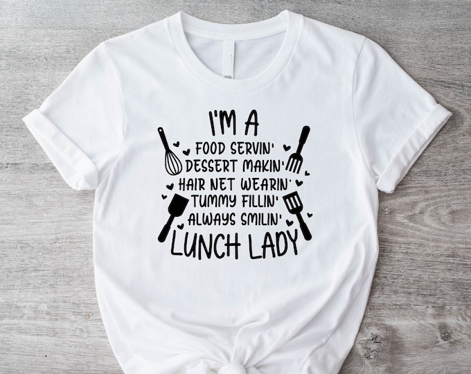 Lunch Lady I Prefer the Term Cafeteria Rockstar Woman Lunch Lady Life ...