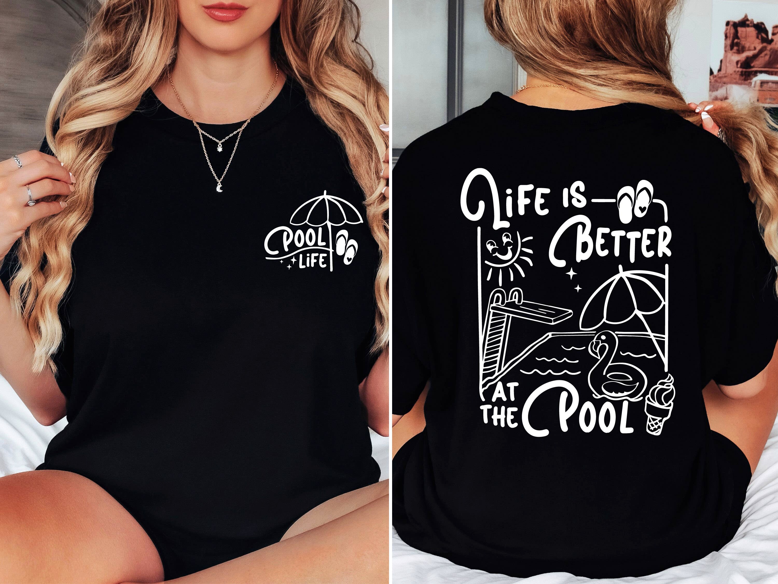 Life is Better at the Pool Shirt, Pool Life Shirt, Pool Vibes Tee ...