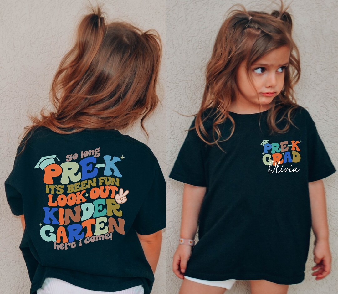 Custom Pre-k Graduation Shirt, Last Day of School T-shirt, Preschool ...