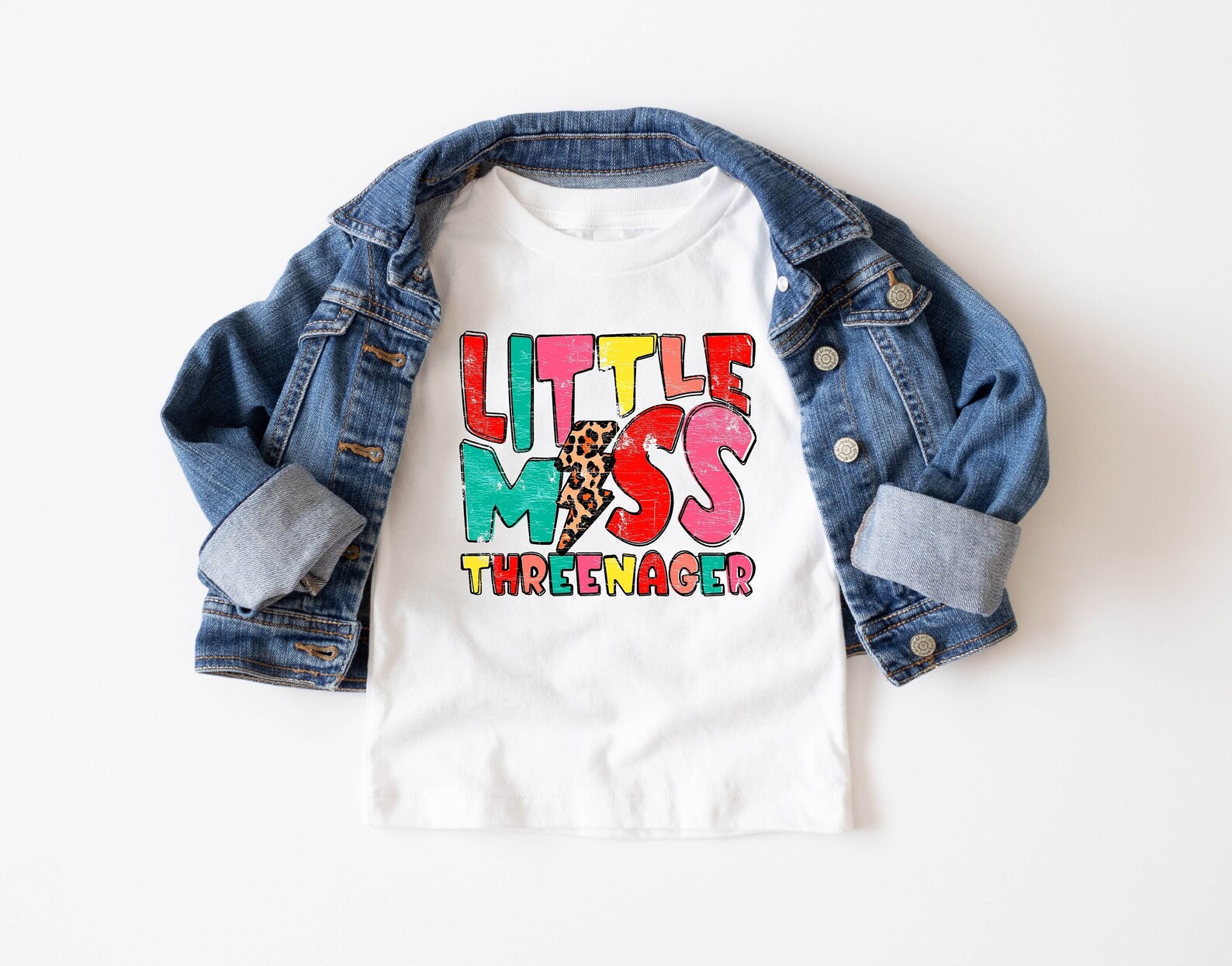 Little Miss Threenager Shirt, Little Miss 3 Nager T-shirt, Three Year ...
