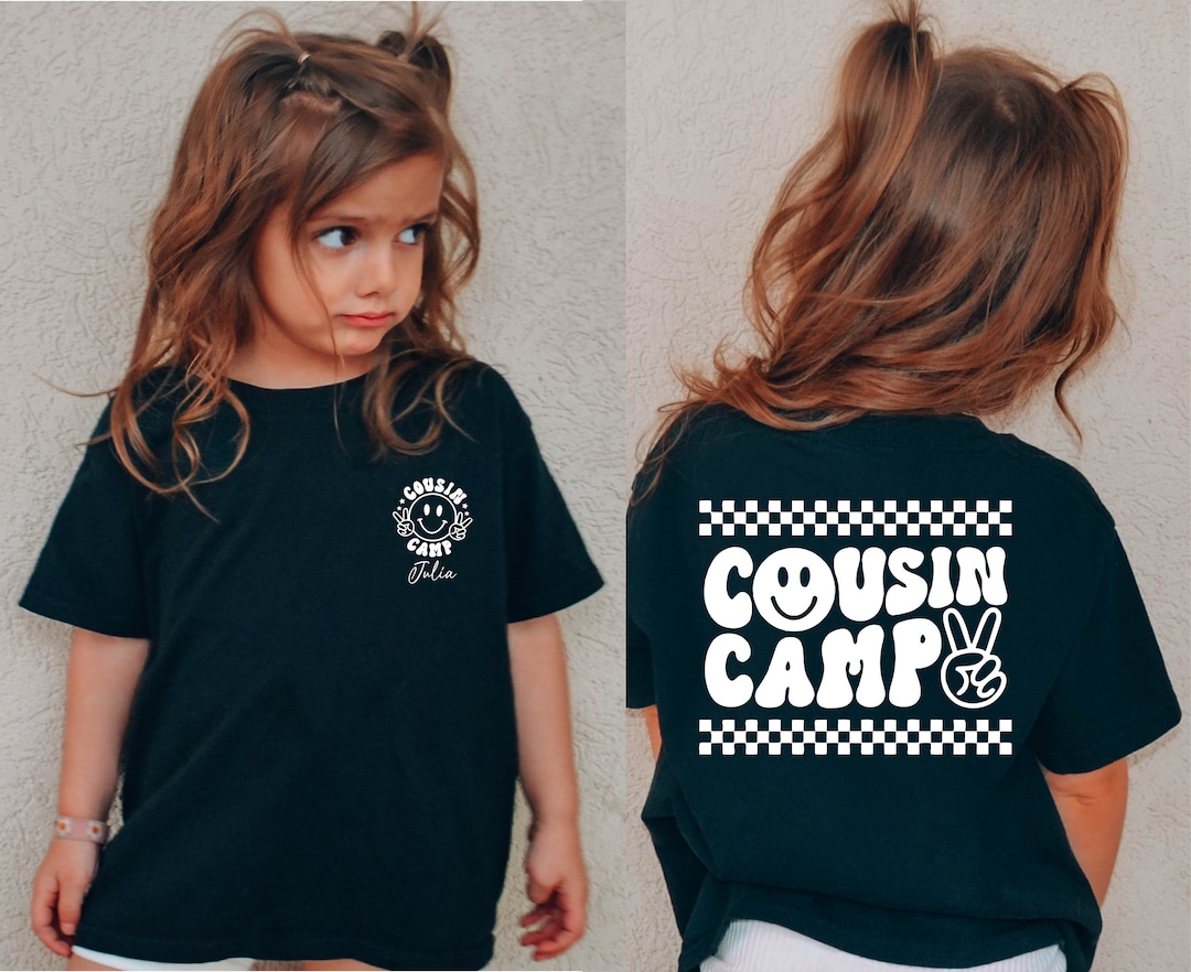 Custom Cousin Camp Shirt, Smile Camping T-shirt, Camping Cousin Crew Shirt, Personalized ...