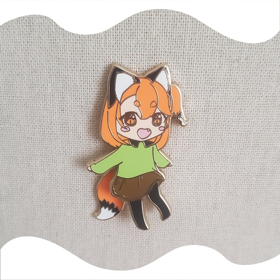 Franne the Fox Hard Enamel Pin - Etsy