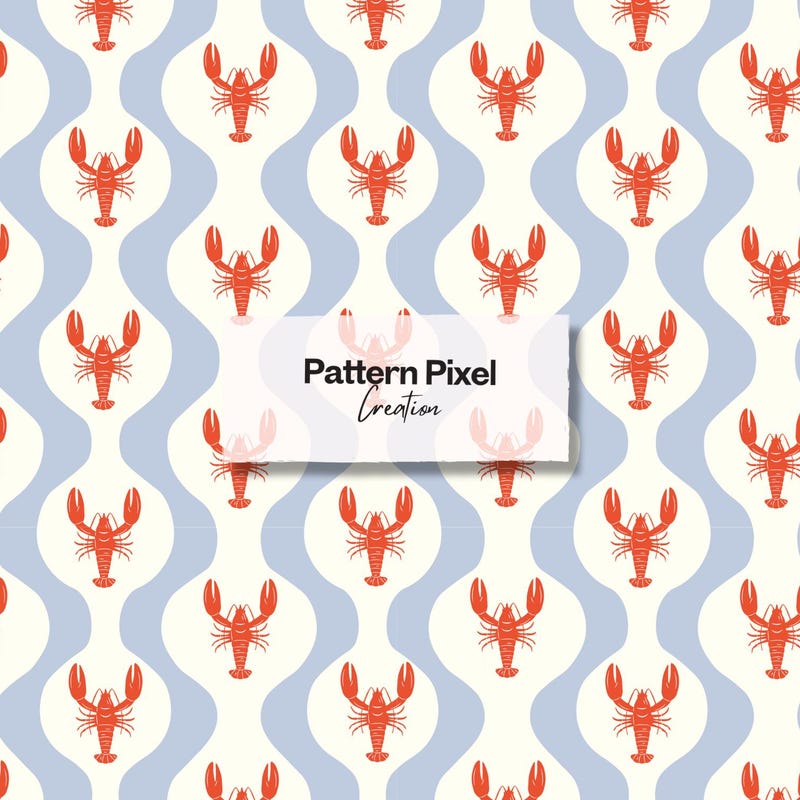 Lobster Pattern - Etsy
