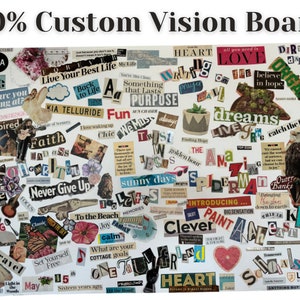 100% Custom Handmade Vision Boards - Etsy