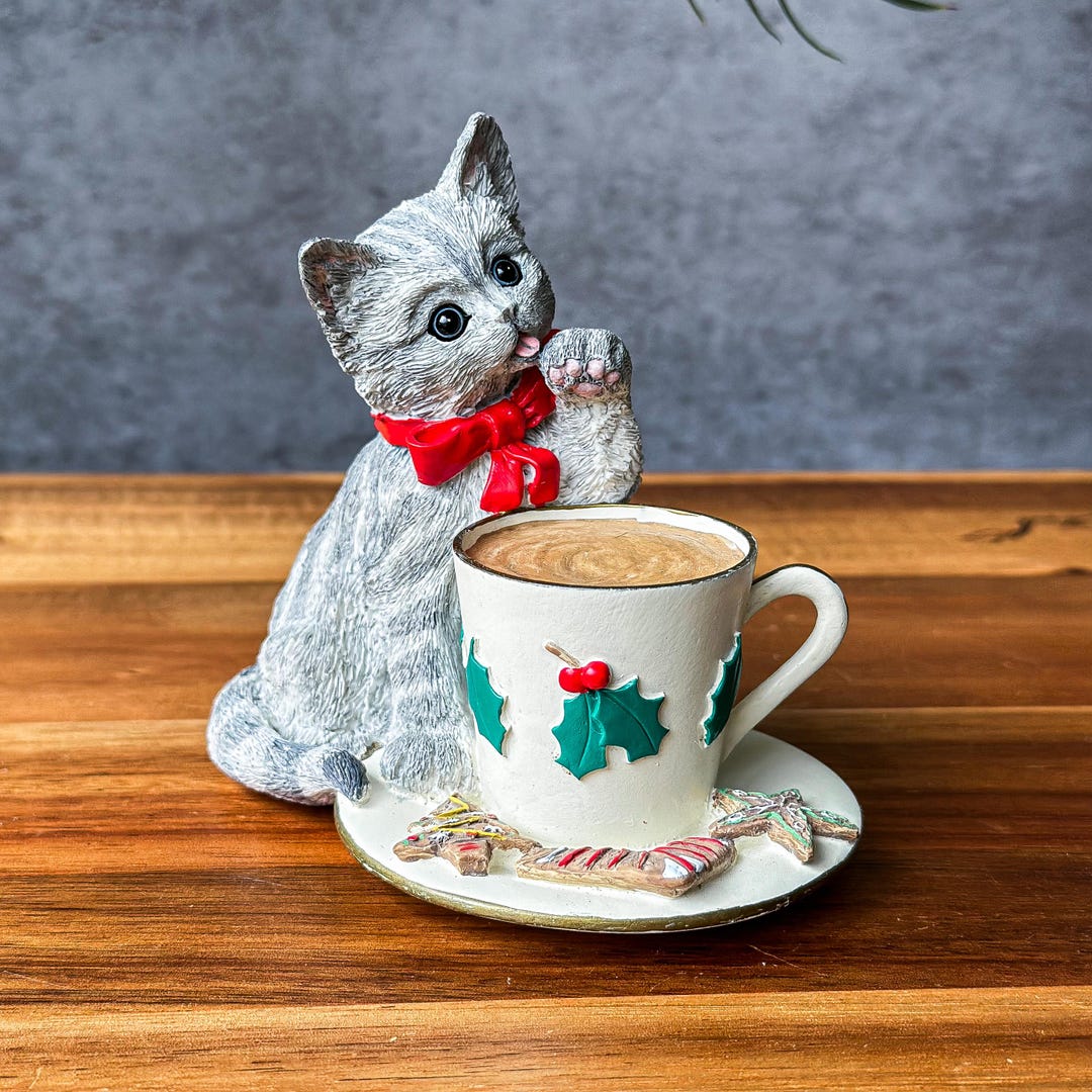 Kitty's Taste of the Holidays Lenox Cat Figurine Collectible Vintage ...