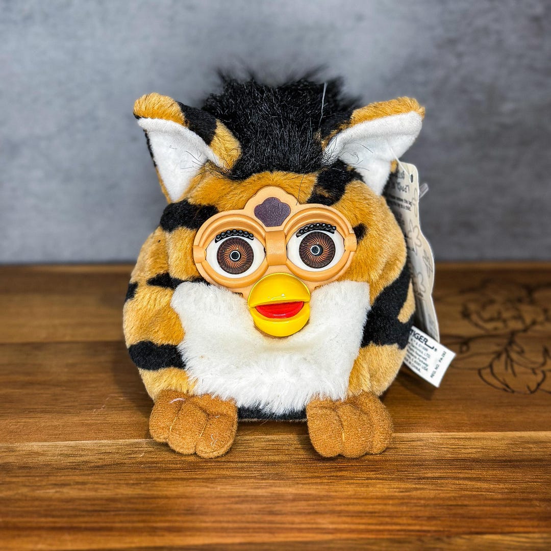 Vintage Furby Buddies "cloud" Plush Bean Bag Animal Rare Furby ...