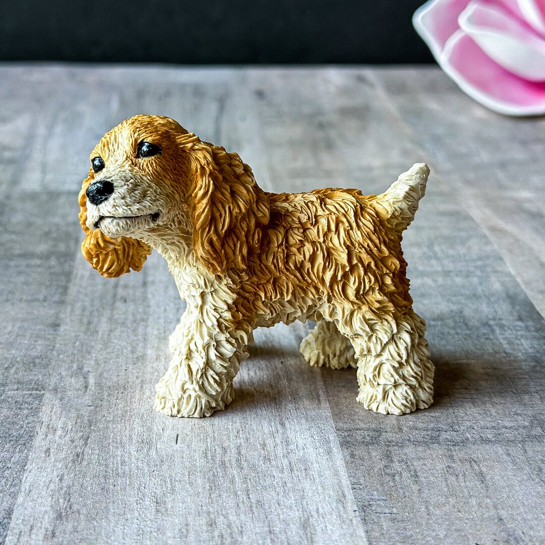 Charming Vintage Castagna Cocker Spaniel Figurine Handcrafted Castagna ...