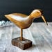 Vintage Hand-carved Wooden Wading Bird on Plinth - Etsy