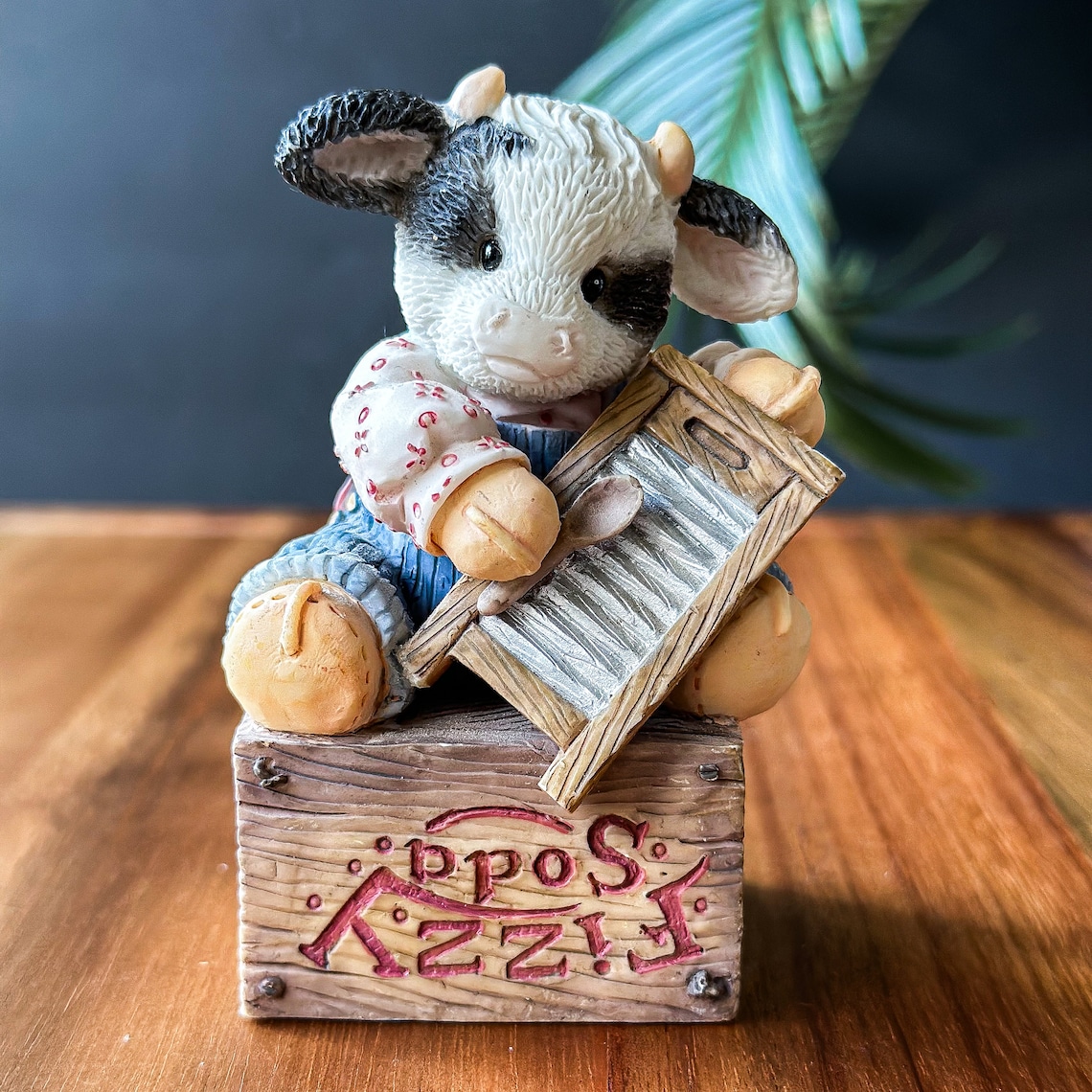 Vintage Mary's Moo Moos Figurine 'we Make Beautiful Mooosic Together ...