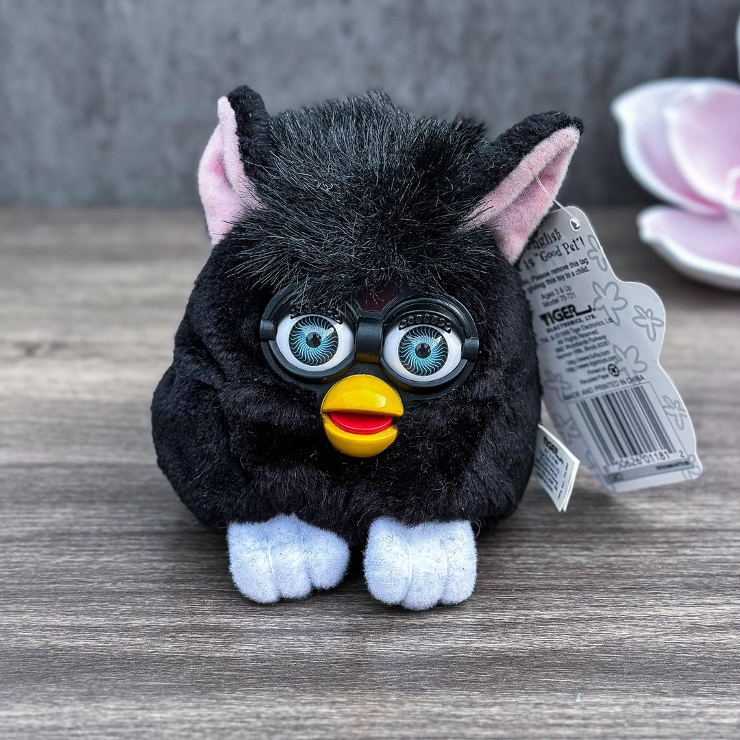 Vintage Furby Buddies “good Pet" Plush Bean Bag Animal Rare Furby ...