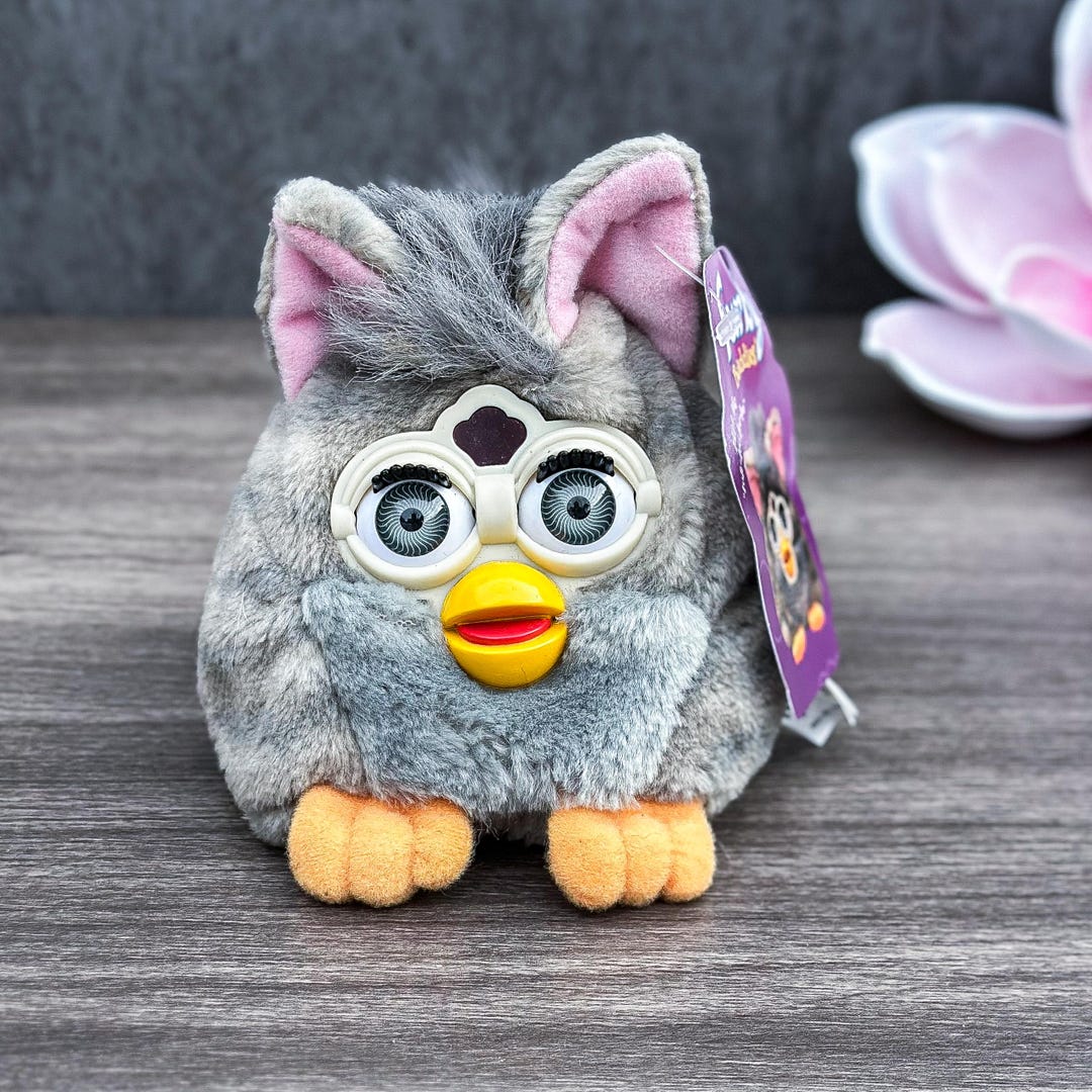Vintage Furby Buddies like Joke Plush Bean Bag Animal Rare Furby ...