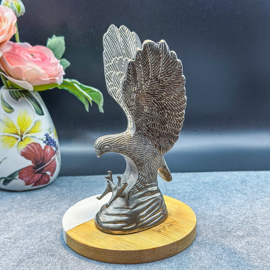 Vintage Silver Plated Eagle Sculpture Hampshire Genuine - Etsy